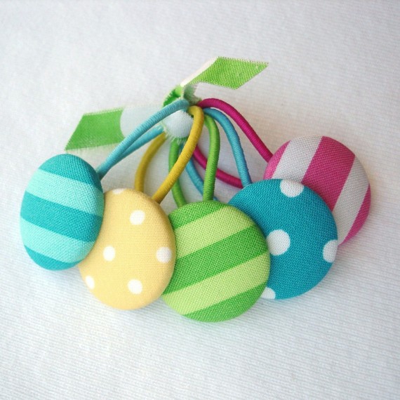 Candyland Ponytail Buttons on Luulla