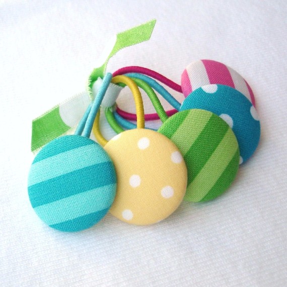 Candyland Ponytail Buttons on Luulla